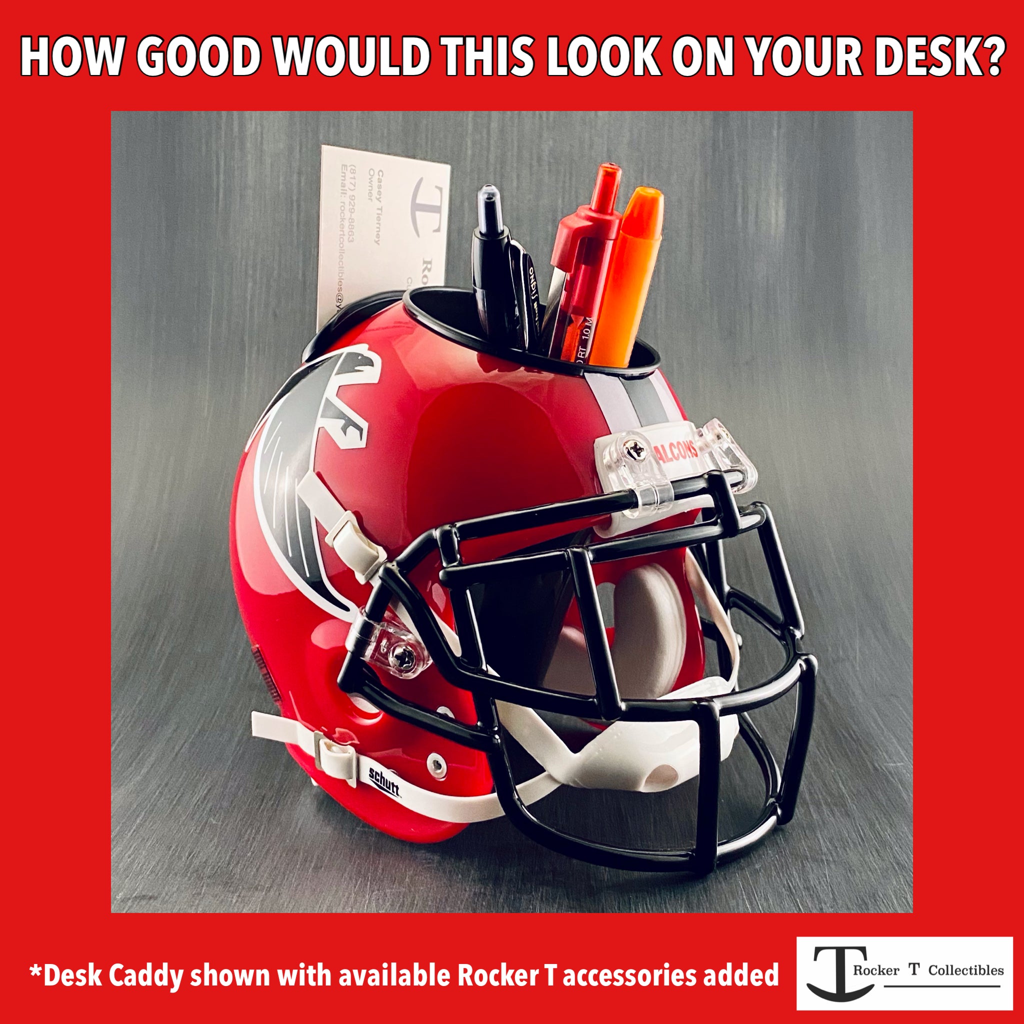 Schutt Air Mini Helmet & Desk Caddy Shells | Custom Sports Collectibles